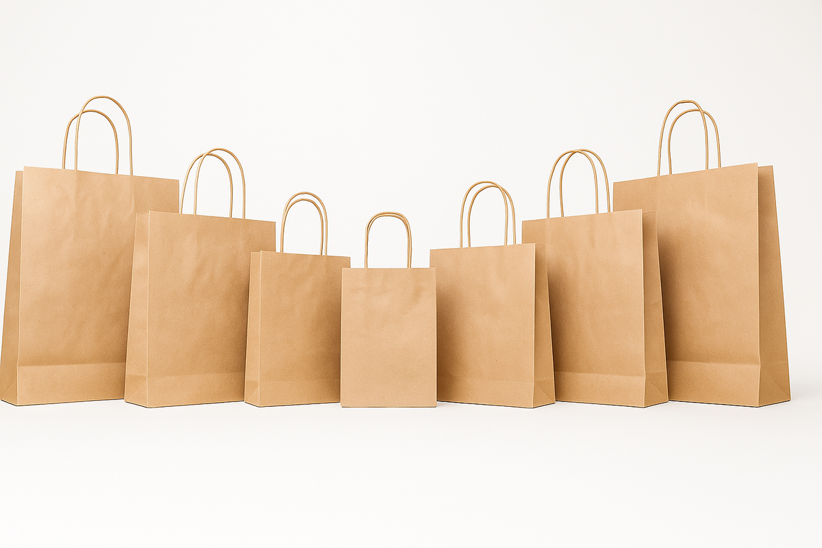 Bolsas de Papel Kraft | Natural, Blanco y Negro - All Bags Chile ...
